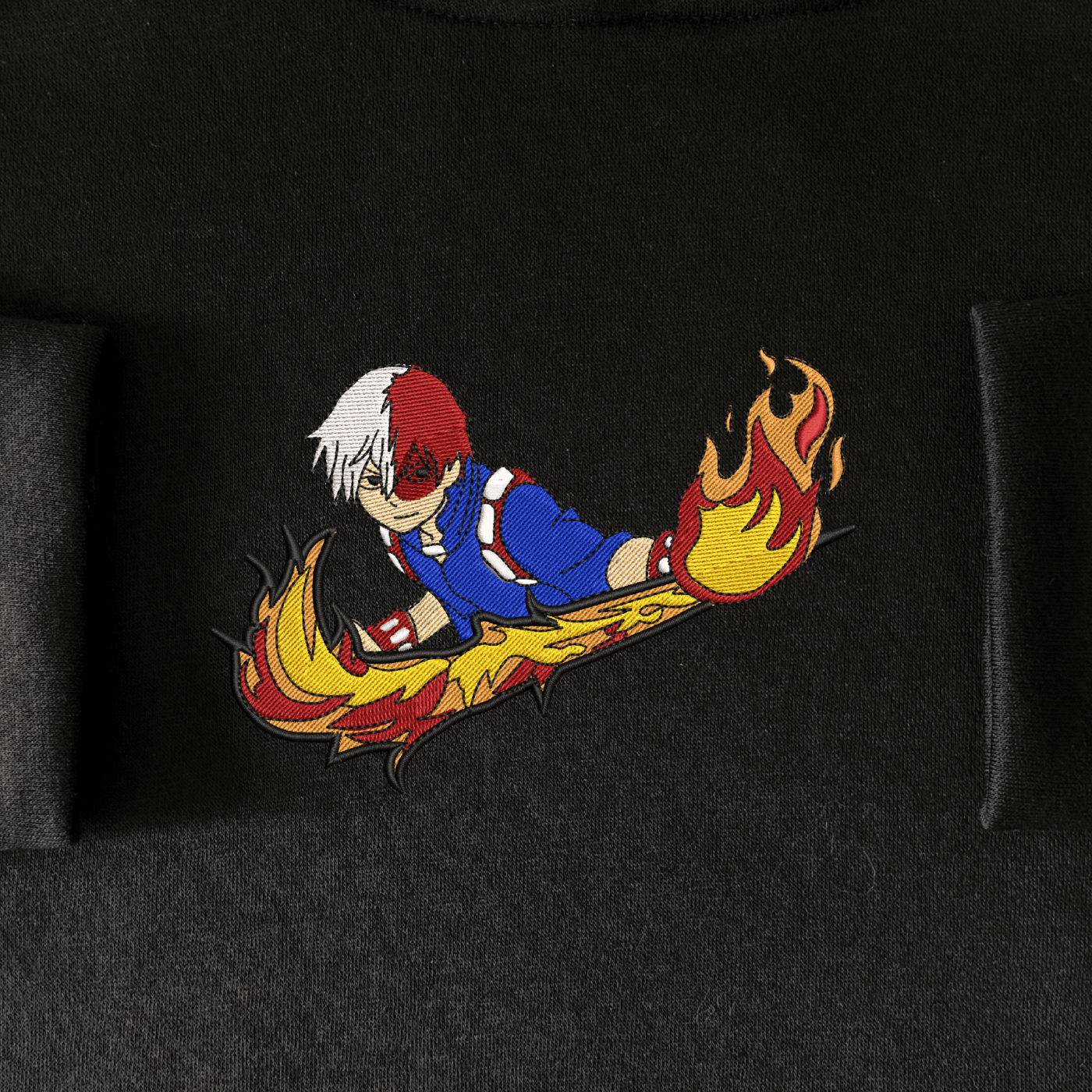 Todoroki Embroidered Sweatshirt - Neko In The Box