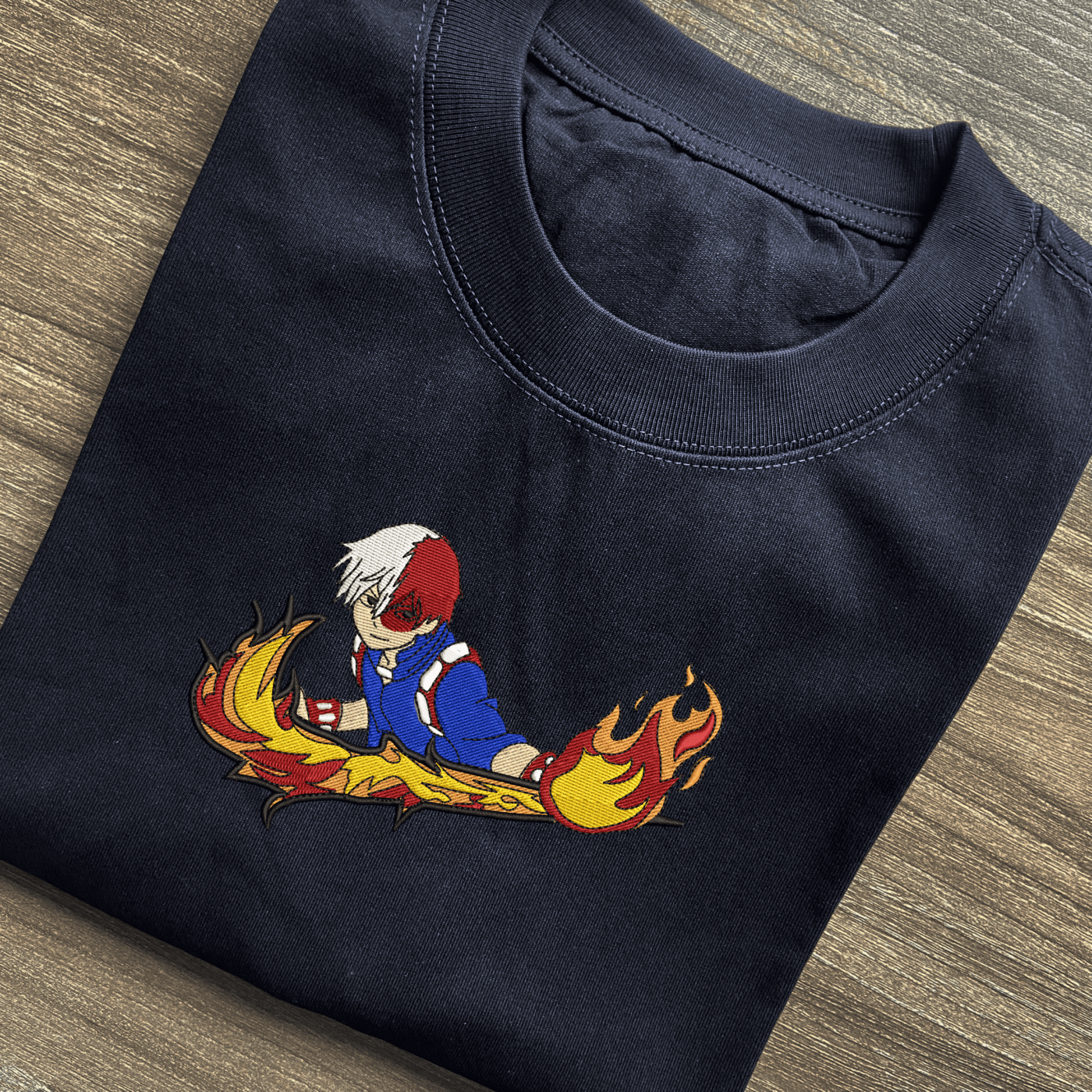 Todoroki Embroidered T-shirt - Neko In The Box