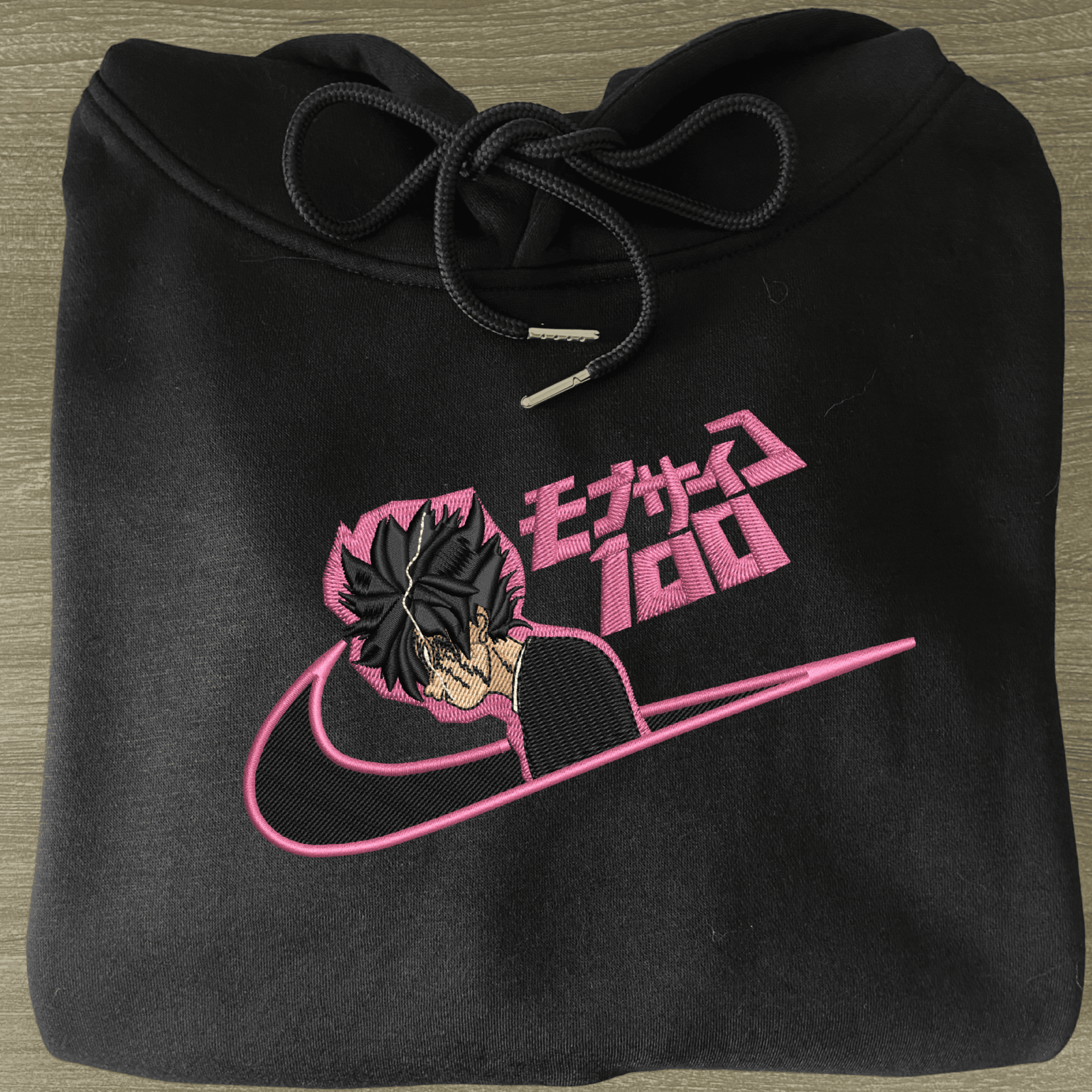 Mob psycho Embroidered Hoodie - Neko In The Box