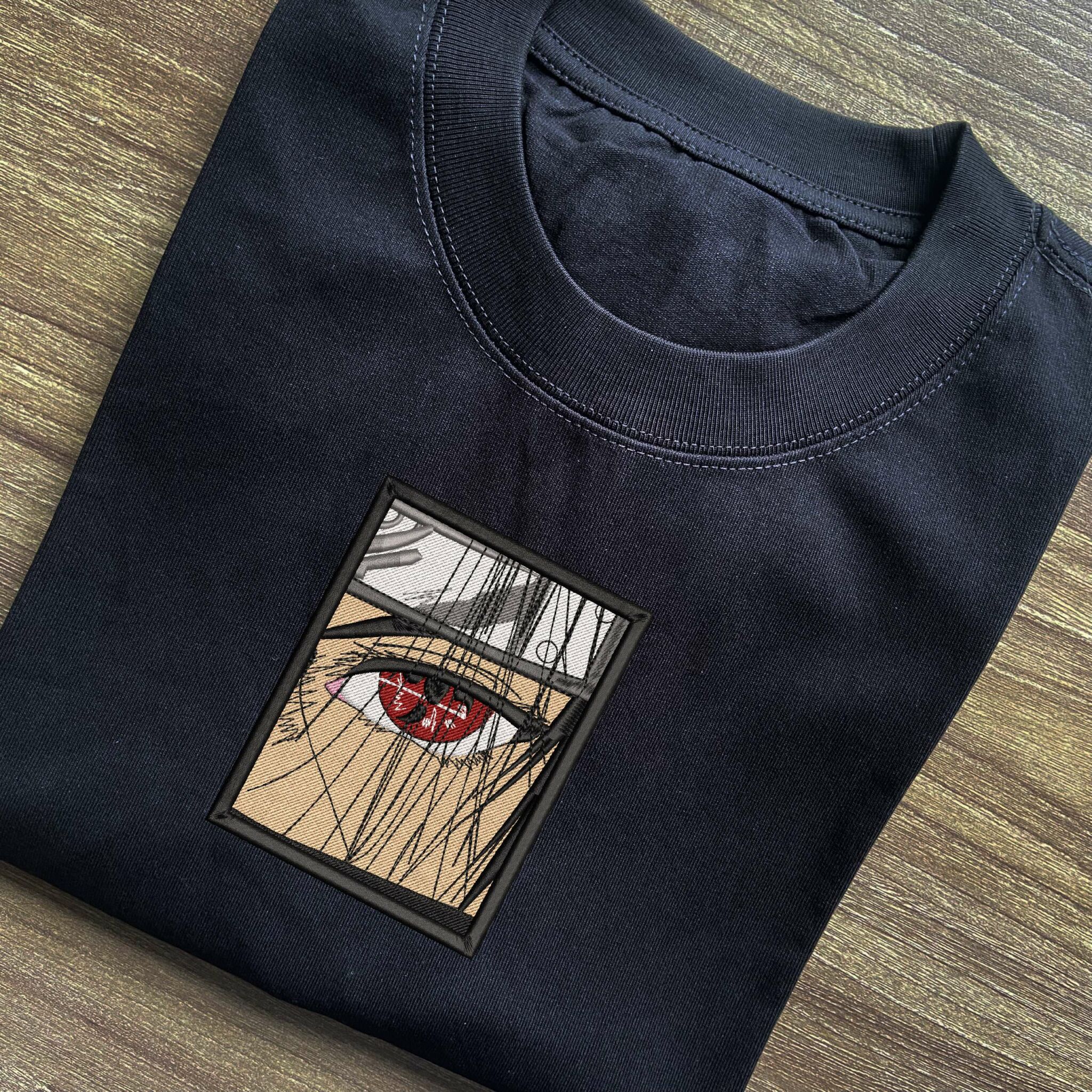 Itachi Eyes Embroidered T-shirt - Neko In The Box