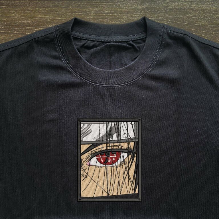 Itachi Eyes Embroidered T-shirt - Neko In The Box