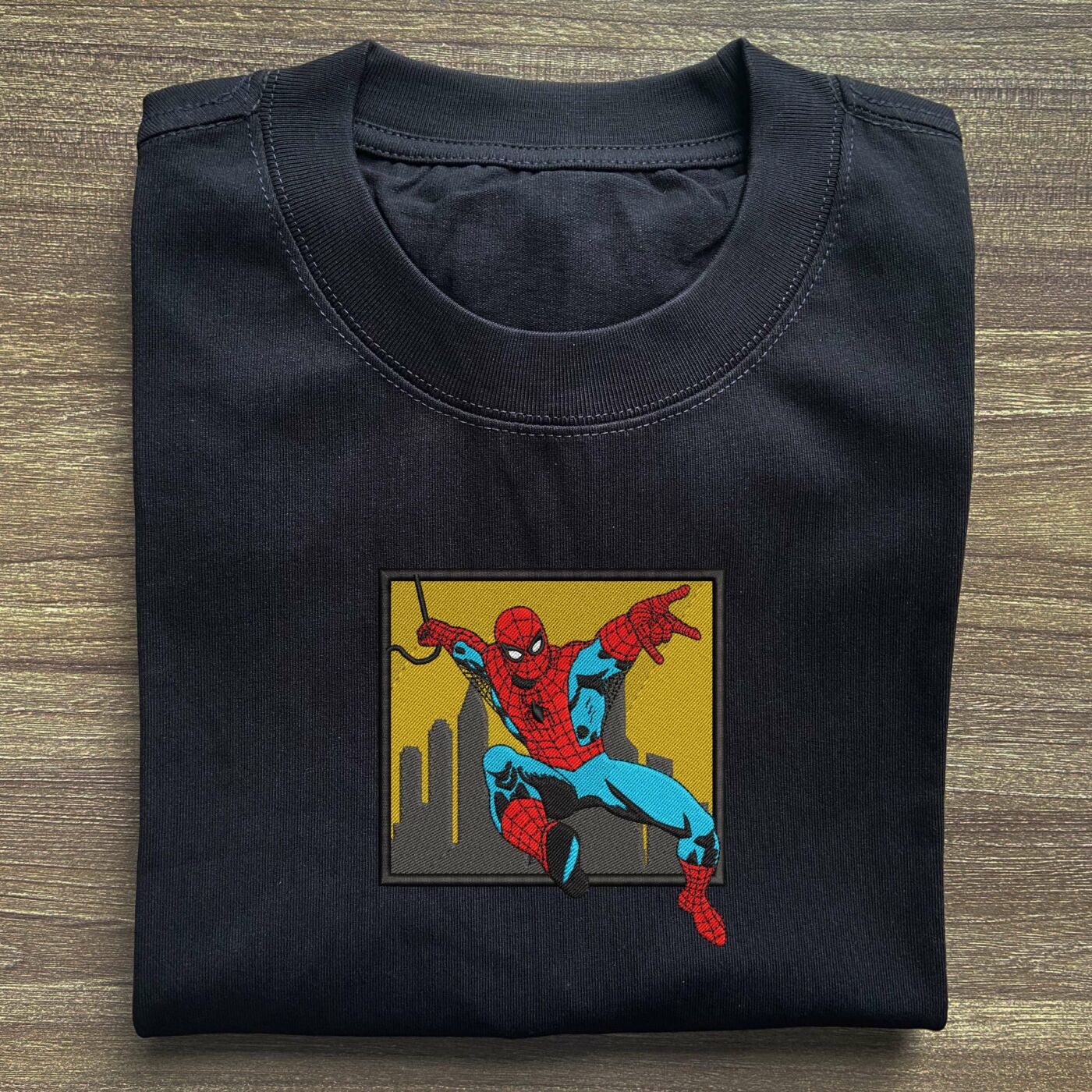 Spider Guardian Art Embroidered T-shirt - Neko In The Box